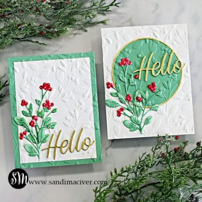 Simon Says Stamp PepperBerry Embossing Folder - Sandi MacIver - Card ...