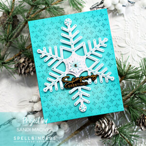 Spellbinders Stitched Snowflake Cards - Sandi MacIver - Card making and ...