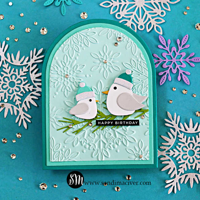 Happy Winter Birthday with Simon Says Stamp Birdies Dies - Sandi ...