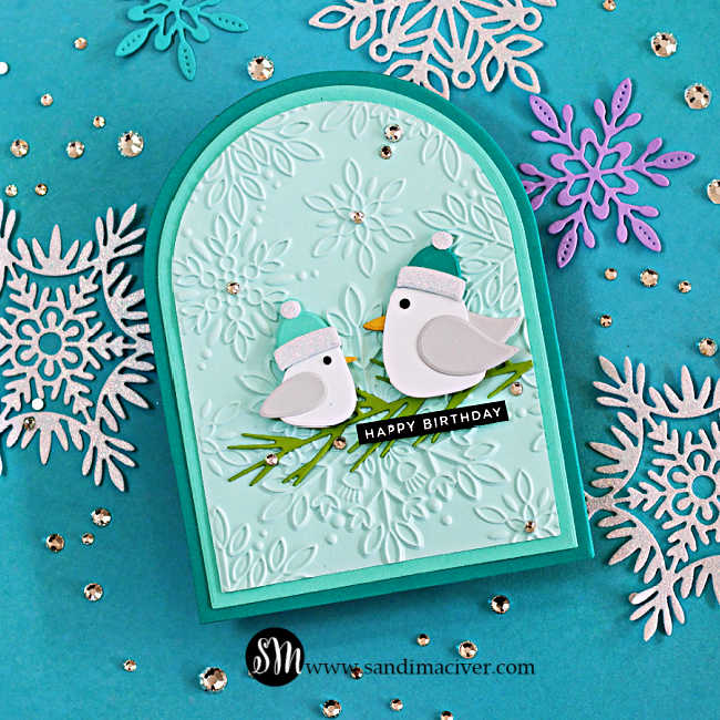 Happy Winter Birthday with Simon Says Stamp Birdies Dies - Sandi ...